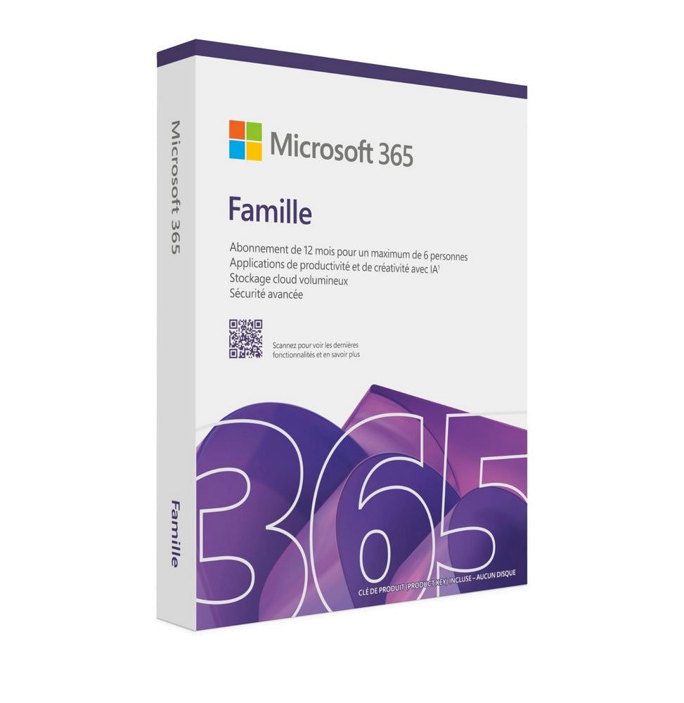 Microsoft Office 365 Famille Français - 1an / 6 utilisateurs (EP2-3688 ...
