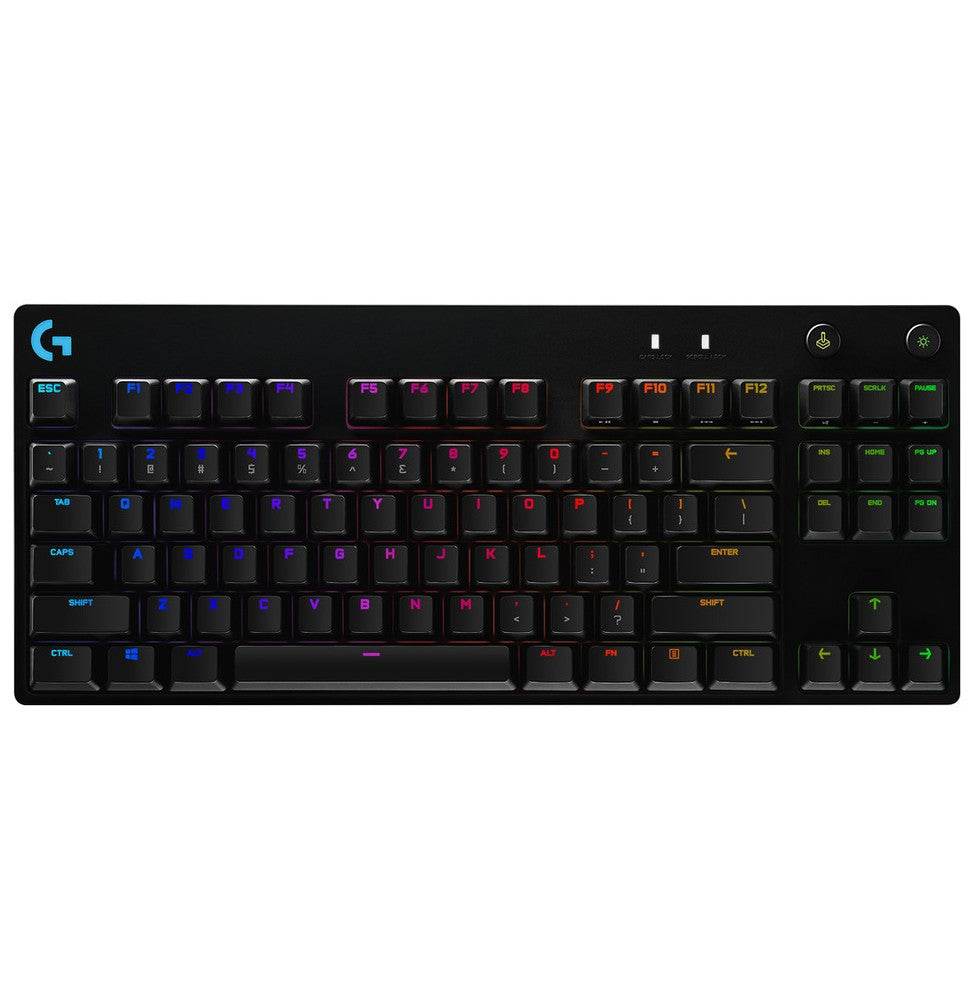 Clavier gaming rétroéclairé mécanique Logitech G PRO - Noir Français A ...