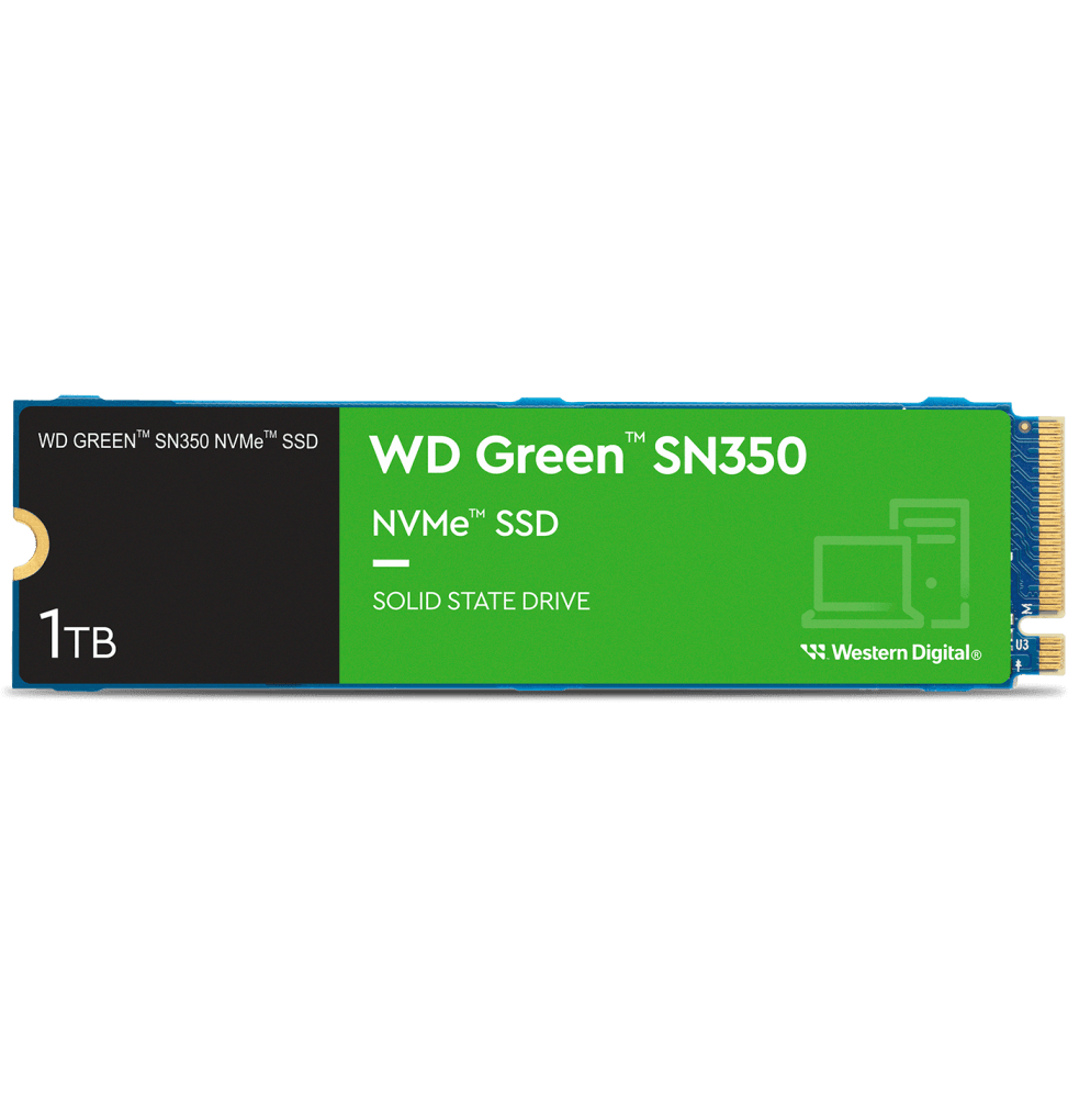 Disque dur interne WD Green SN350 NVMe™ SSD - 1TB. QLC (WDS100T3G0C-00 ...